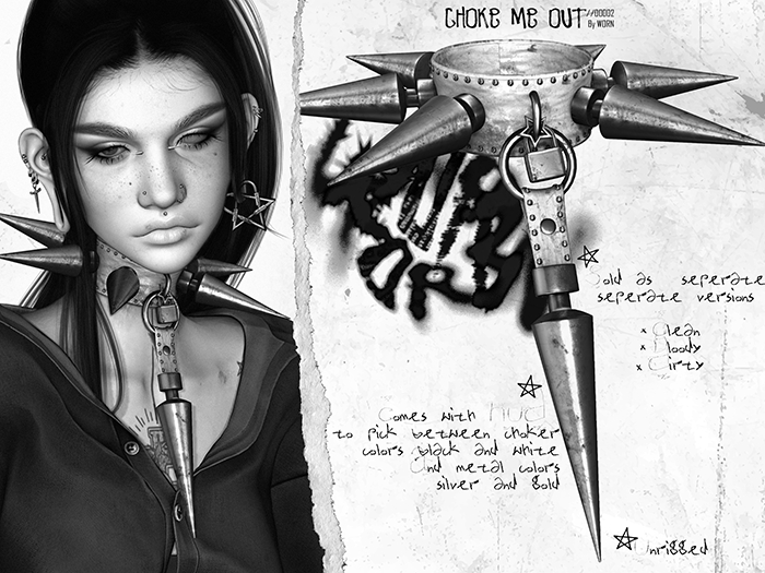 Second Life Marketplace Worn Choke Me Out Demo